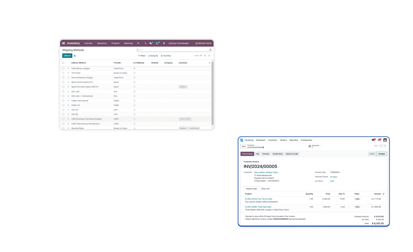 Customizing Delivery and Invoice Workflows Odoo Case Study